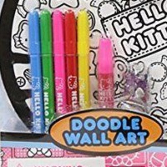 Hello Kitty | Toys | Hello Kitty Doodle Wall Art | Poshmark